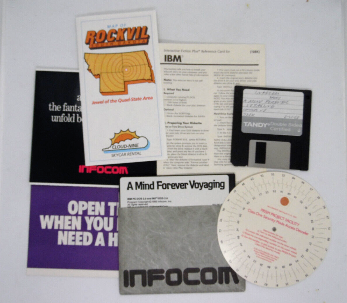 A Mind Forever Voyaging PC 1985 Infocom IBM MS-DOS BIG BOX Extremely ...