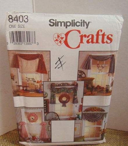 Simplicity 5 Window Treatments Sewing Pattern #8403 UNCUT 39363139973| eBay