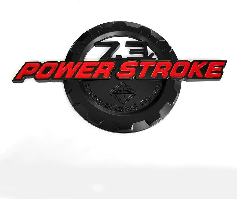 International Powerstroke Logo 2 NEW CHROME FORD CUSTOM 7.3L F250 F350