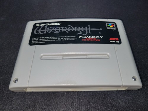 Wizardry V 5 Heart Of The Maelstrom Ascii Super Famicom Japon Import ...