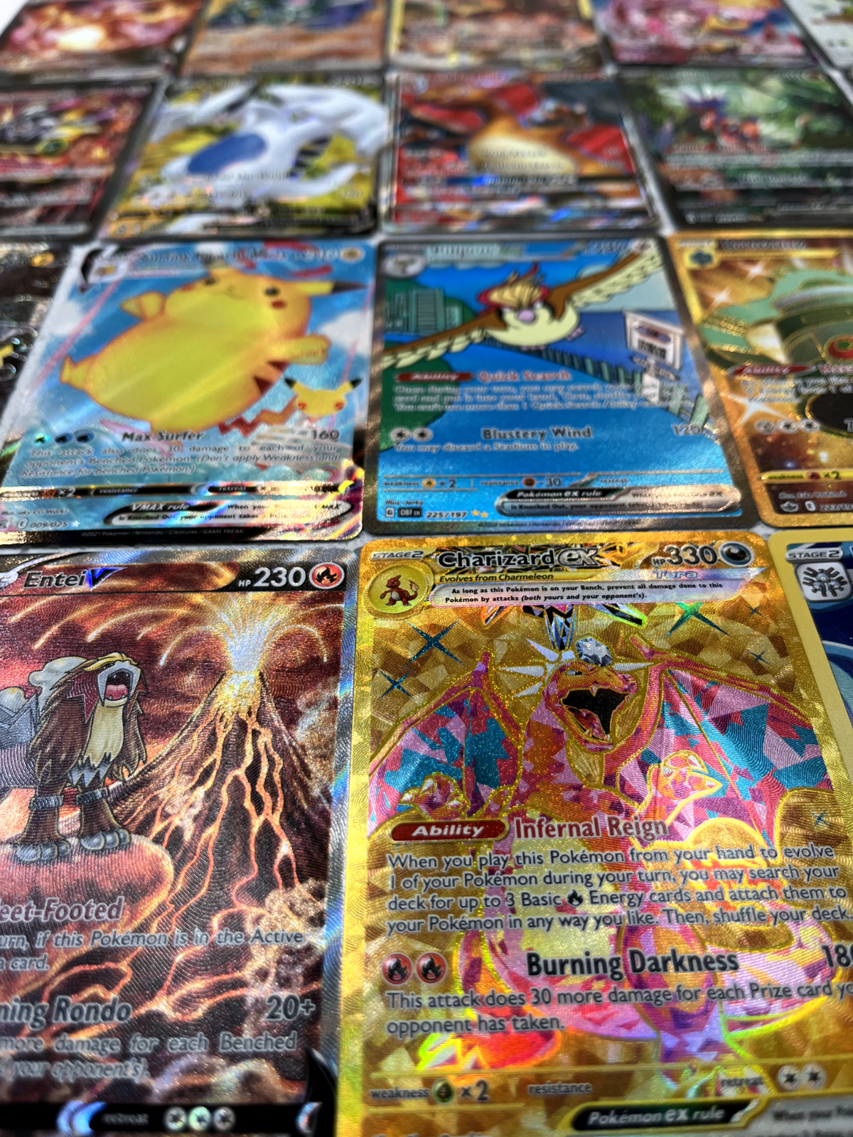 Pokemon Cards 5 Ultra Rare GX EX V - Full Art Rainbow VMAX Mega Shiny ...