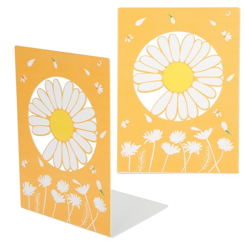 (Daisy)Book Stopper Bookend Desk Bookshelf Book Stand Firm For Home For ...