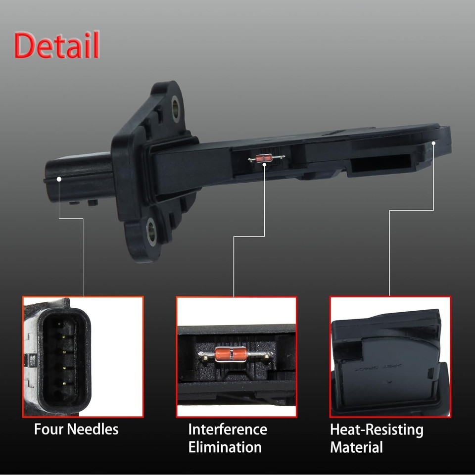 2015-19 NISSAN Altima Pathfinder Quest MAF Mass Air Flow Sensor 22680 ...