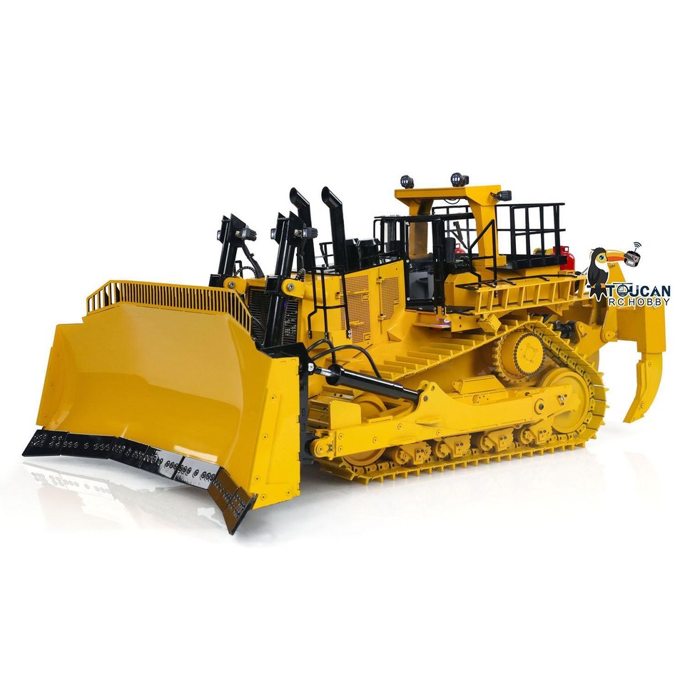 1/14 Hydraulic RC Bulldozer Metal RTR Remote Control Dozer D11T Smoke ...