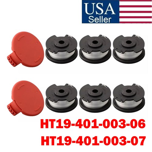 8PC For Hyper Tough Spool Trimmer Line/Cap Cover HT19-401-003-06 HT19 ...
