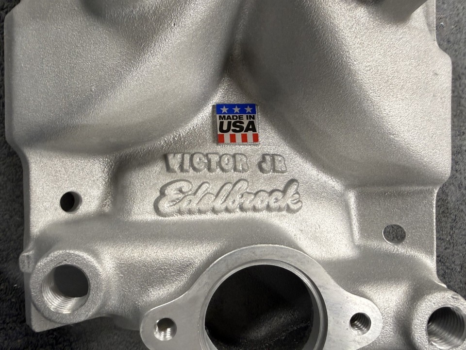 Edelbrock Victor Jr intake manifold for small block Chevy. New in box ...