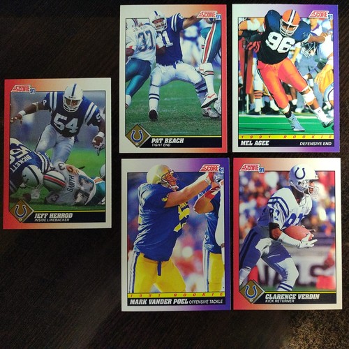 1991 Score - Mel Agee, Pat Beach, Verdin, Herrod, Poel - Indianapolis ...