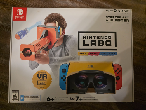 Nintendo Switch Labo Toy-Con 04: VR Kit Starter Set + Blaster – NEW ...