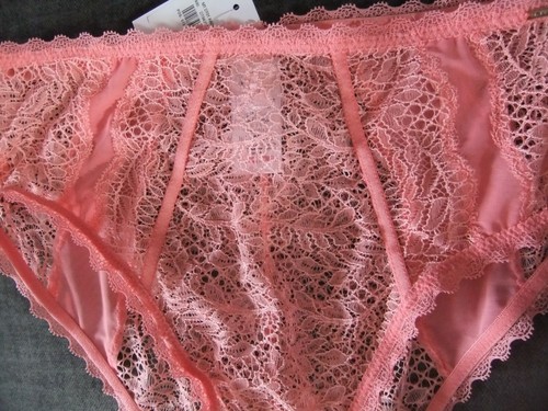 Pretty pink nylon knickers with cotton gusset to fit size UK 14. | eBay UK