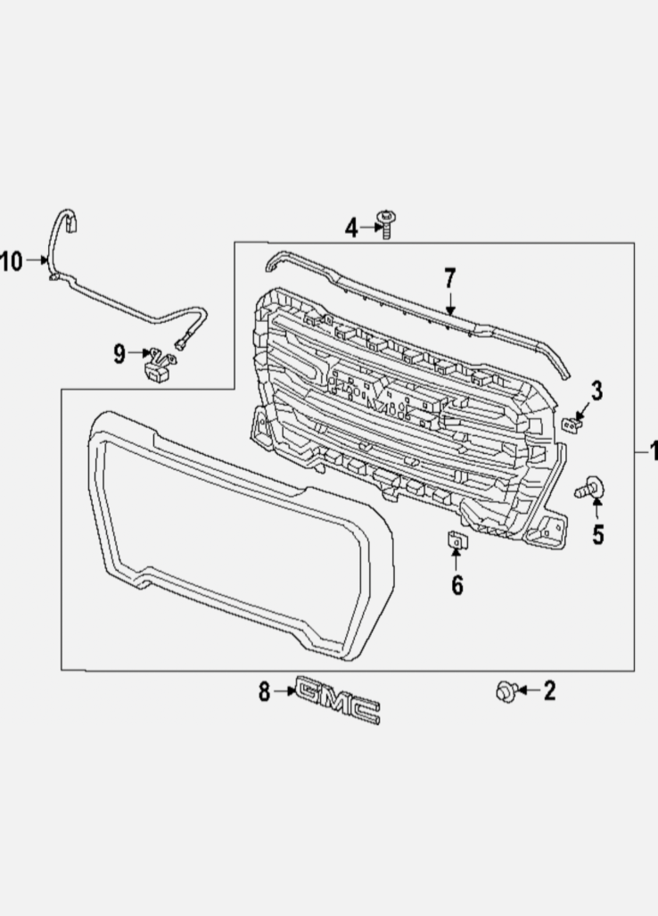 GM genuine parts SKU: 84699815 Nightrider front grill NIB | eBay