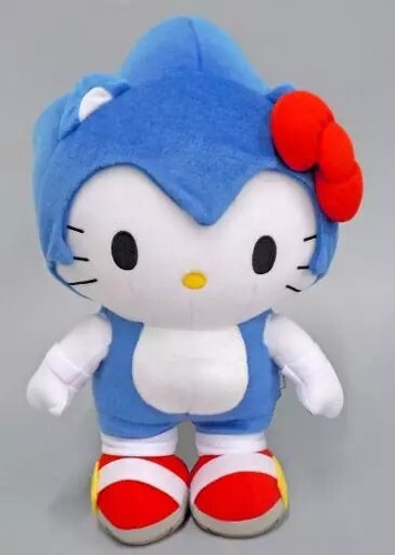 Hello Kitty Sonic the Hedgehog Plush Approximate 15" 38cm Sanrio 2012 ...