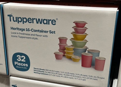 TUPPERWARE 32 Piece HERITAGE COLLECTION Food Storage Set | eBay