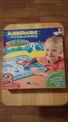 New Aquadoodle 123 Draw With Me Hand N Doodle Activity Mat 2006 Spin ...