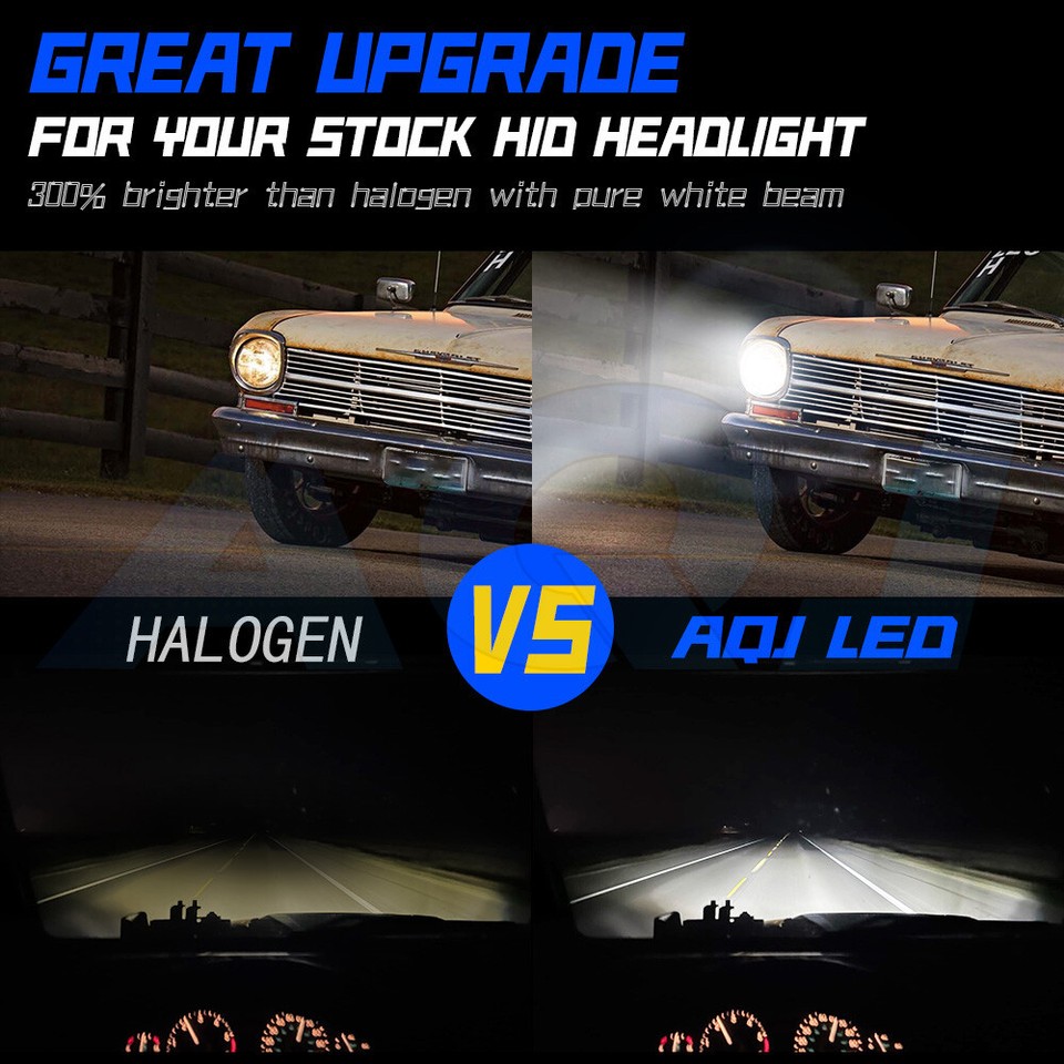 Pair 7 inch Round Led Headlights Lamp Housing for Chevy Bel Air 1955 ...