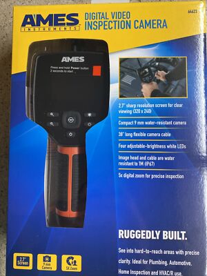 NEW Ames Digital Video Inspection Camera 2.7" Screen 5X Digital Zoom ...