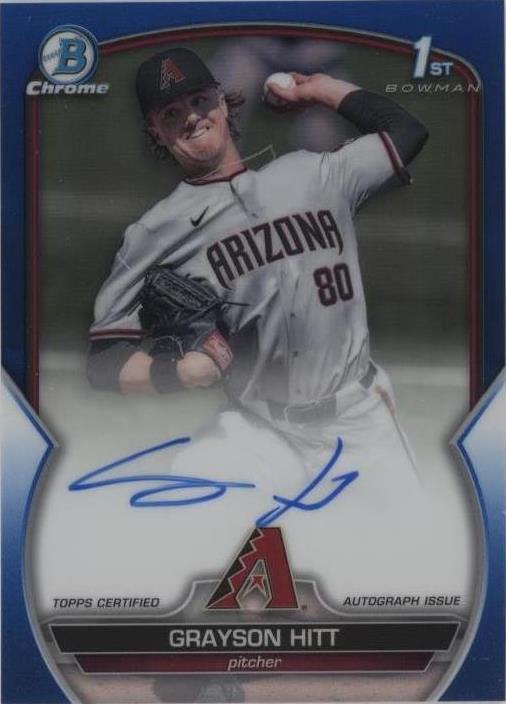 2023 Bowman Draft - Chrome Prospect Autographs Grayson Hitt #CDA-GH ...