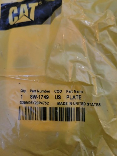 CAT Plate #8W-1749 | eBay