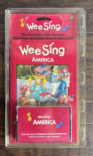 Vintage Wee Sing America 1987 Music Book with Cassette Patriotic Songs ...