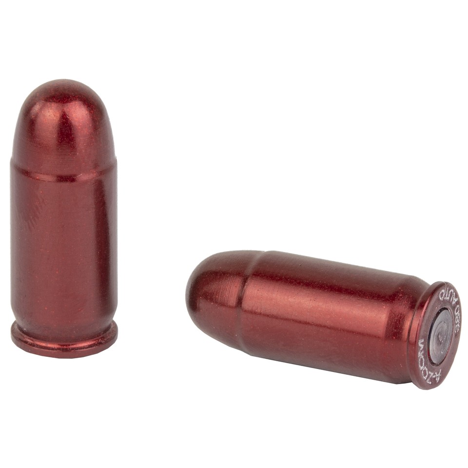 A Zoom 380 ACP Snap Caps Aluminum Red 5 Pack for Safe Dry Fire Training ...