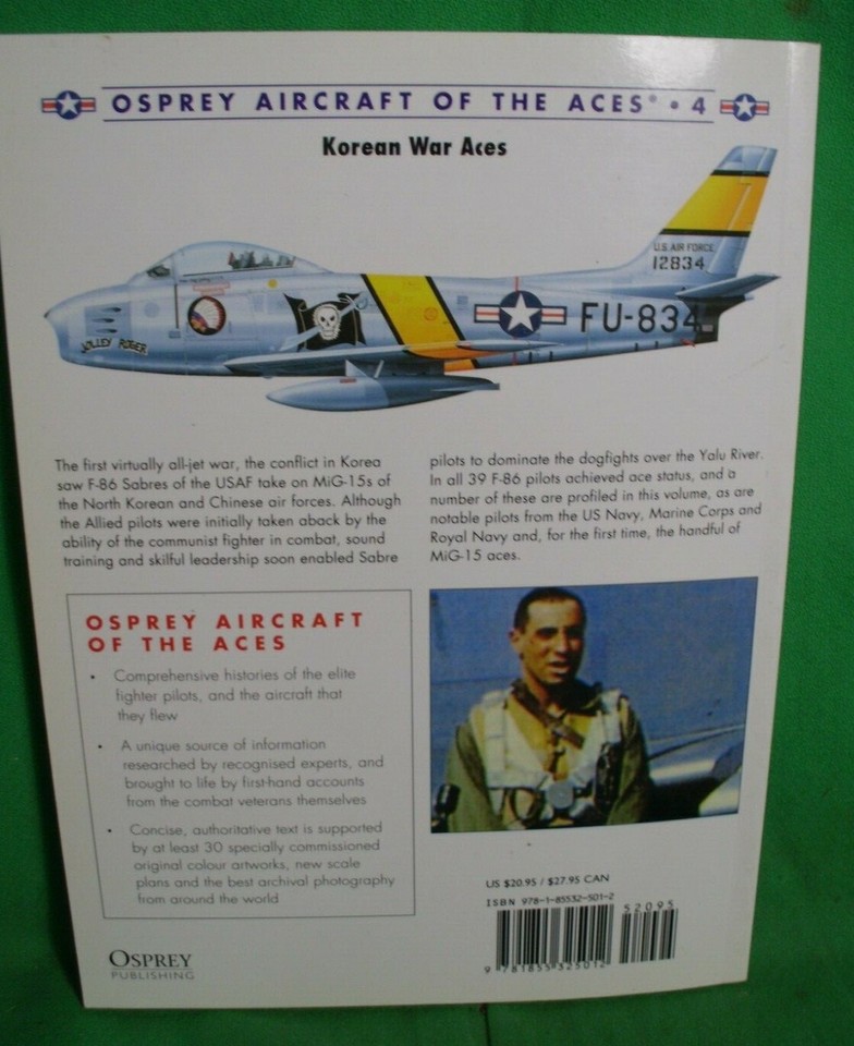 Osprey Publication Aircraft Aces Korean War Aces, series 4 Softcover ...