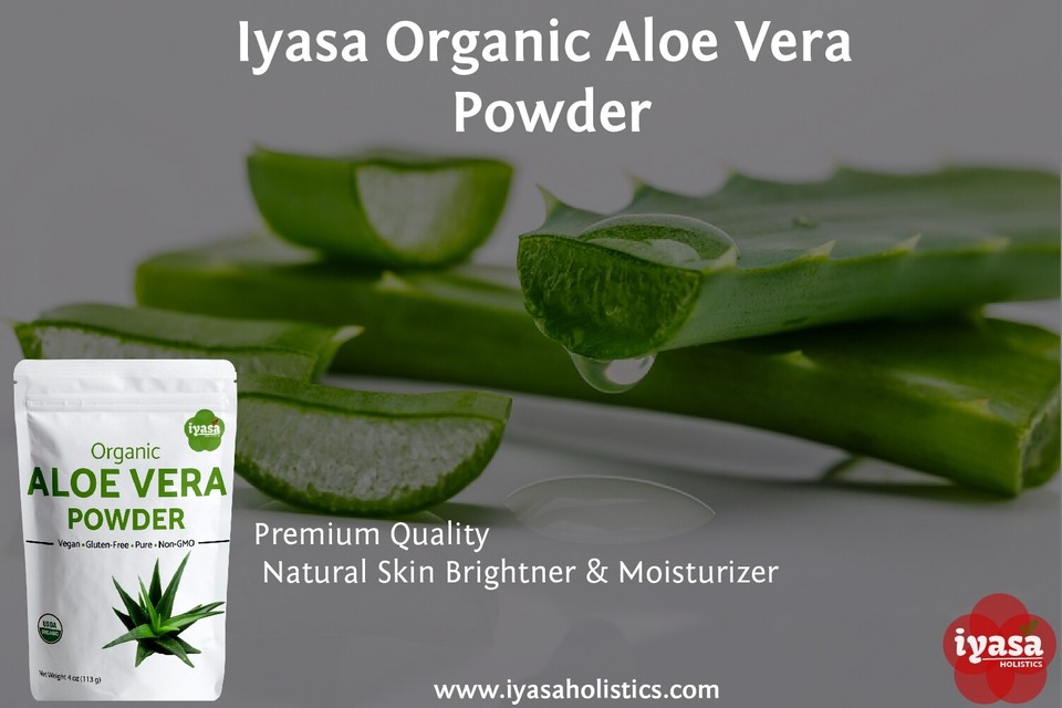Aloe Vera Powder for Hair and Skin care, USDA Organic Aloe, 4,8,16 oz ...