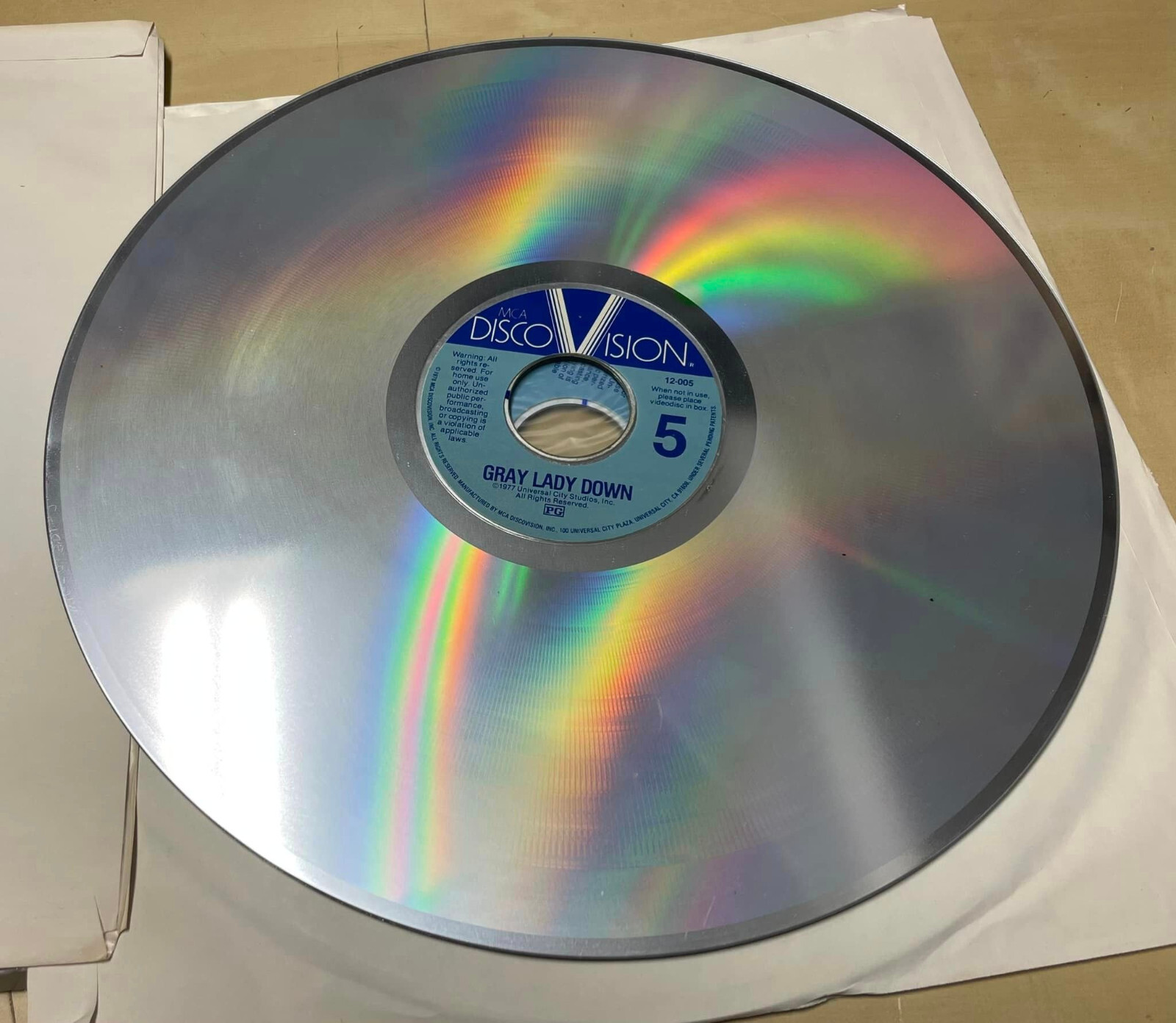 Gray Lady Down 1978 MCA Disco Vision Laser Video Disc Charlton Heston ...