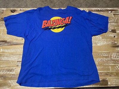 Adult Blue Comedy The Big Bang Theory Bazinga! T-shirt with Attachable ...