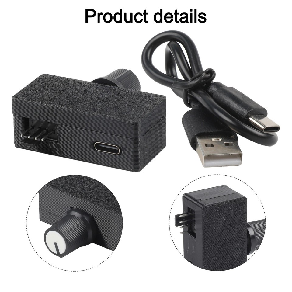 For PWM Fan Speed Controller 4 Pin for PC Cooling Fans with USB C Port ...