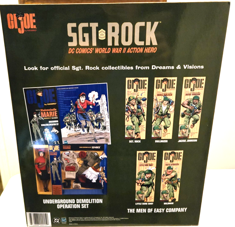 G.I. Joe 12 Inch Sgt. Rock Ground Combat Equipment Set Complete (NEW ...