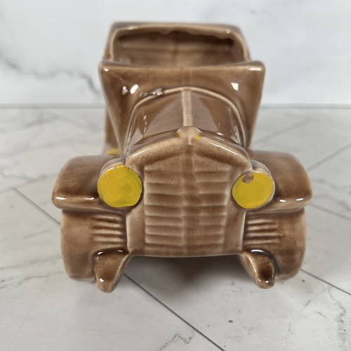 Vintage McCoy Pottery Beige Ceramic Model T Convertible Car Planter 10 ...