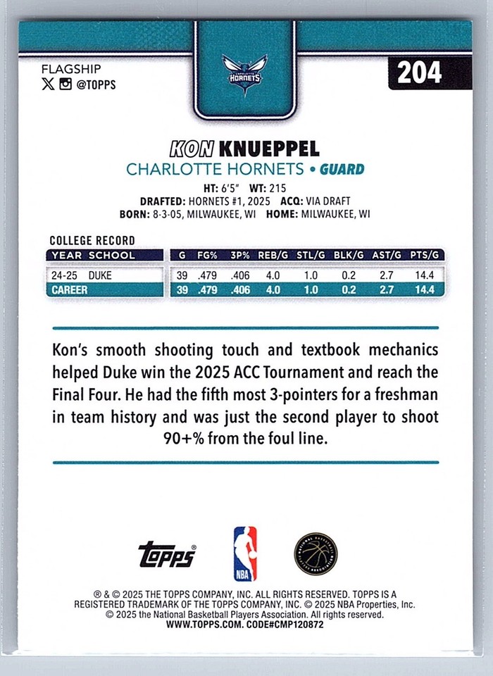 2025-26 Topps Flagship and Holiday Rookies - Complete Your Set - Base ...