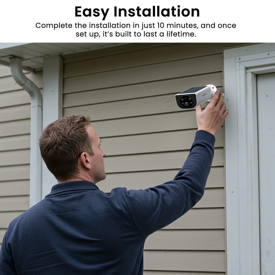 4 Pack Wansview Solar Wireless Security IP Camera Outdoor Battery Home ...