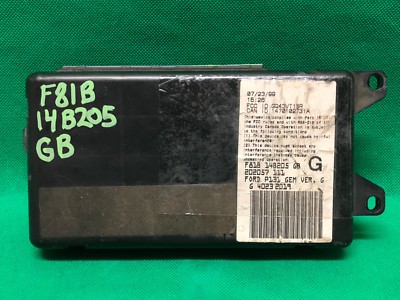 01 FORD F250 F350 SUPER DUTY INTERIOR FUSE BOX GEM MODULE F81B-14B205 ...