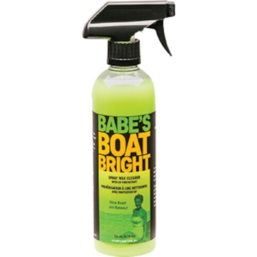 Babe's Boat Care Boat Bright - Spray Wax Cleaner - 16 oz. Spray Bottle ...