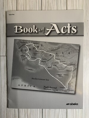 Abeka Books Bible Series Book of Acts Test Key | eBay