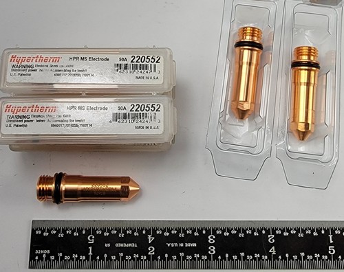 Hypertherm #220552 Electrode; 50A, For Use With HPR130, 260, HD4070, 3070 Plasma | eBay