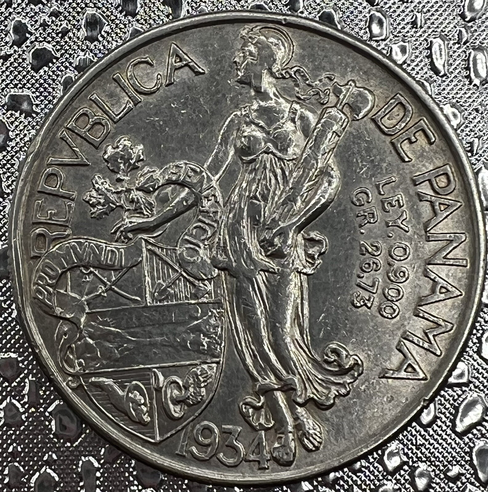 1934 PANAMA ONE UN / VN BALBOA SILVER DOLLAR COIN ONLY 225K | eBay