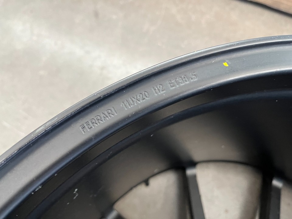 Ferrari 488 Pista F8 OEM 11x20" Rim Wheel Forged Apptech Black 342195 ...