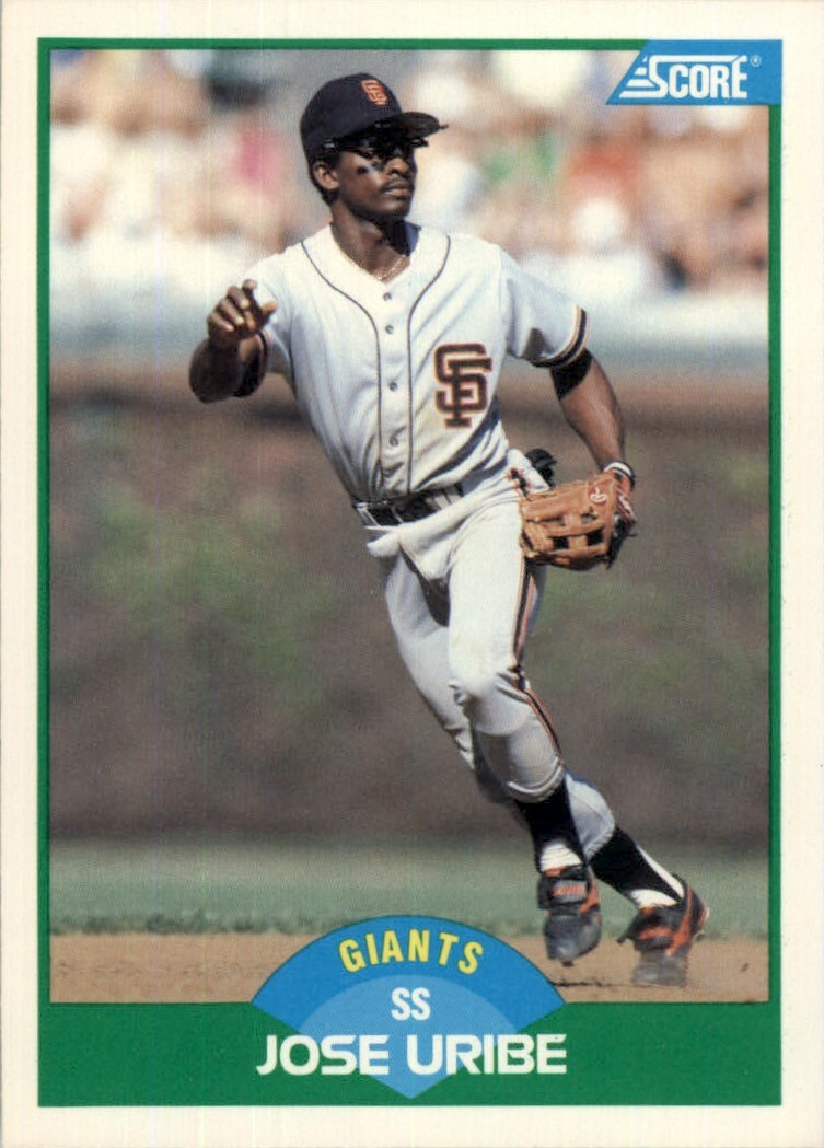 1989 Score MLB Jose Uribe #56 | eBay