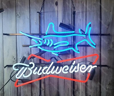 Budweiser Marlin Neon Light Sign Eco friendly | eBay
