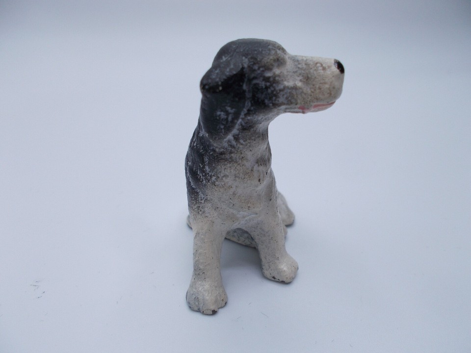 Vintage Cast Iron Hubley? Dog Miniature Figurine Small Cast Iron Dog | eBay
