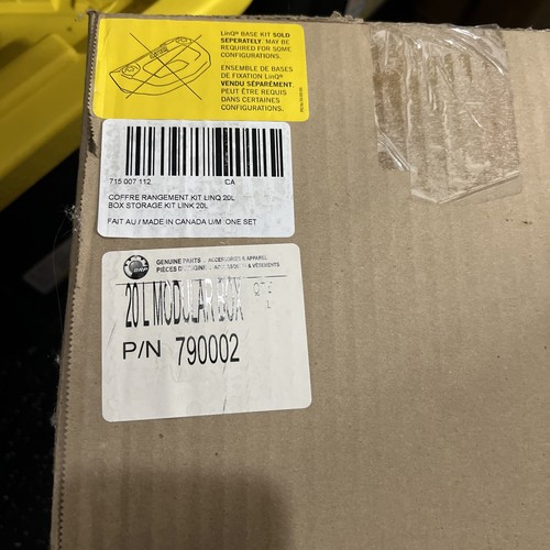 Can Am Ryker Spyder LinQ Modular Cargo Box 5 US Gallon (20 Liter ...