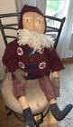Primitive SANTA CLAUS Doll 3 FEET TALL Porch Home Display Hearth Chair ...