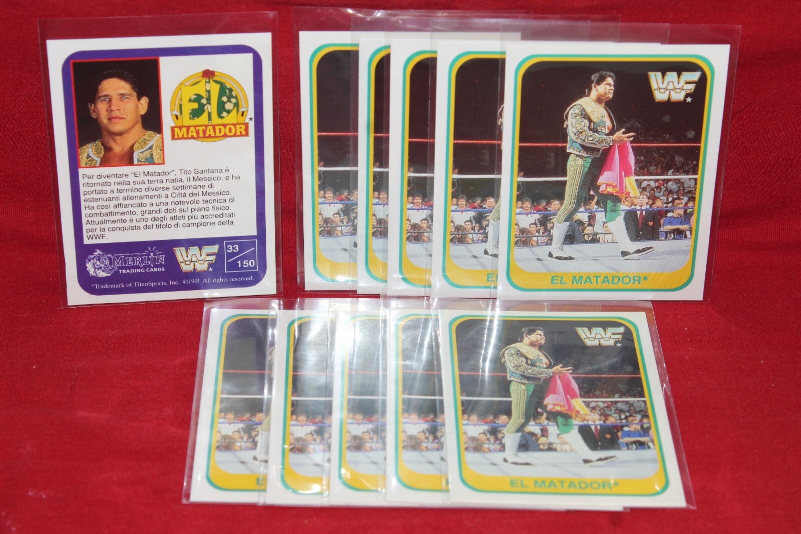 1991 Merlin WWF - Italian #33 El Matador (RC) for sale online | eBay