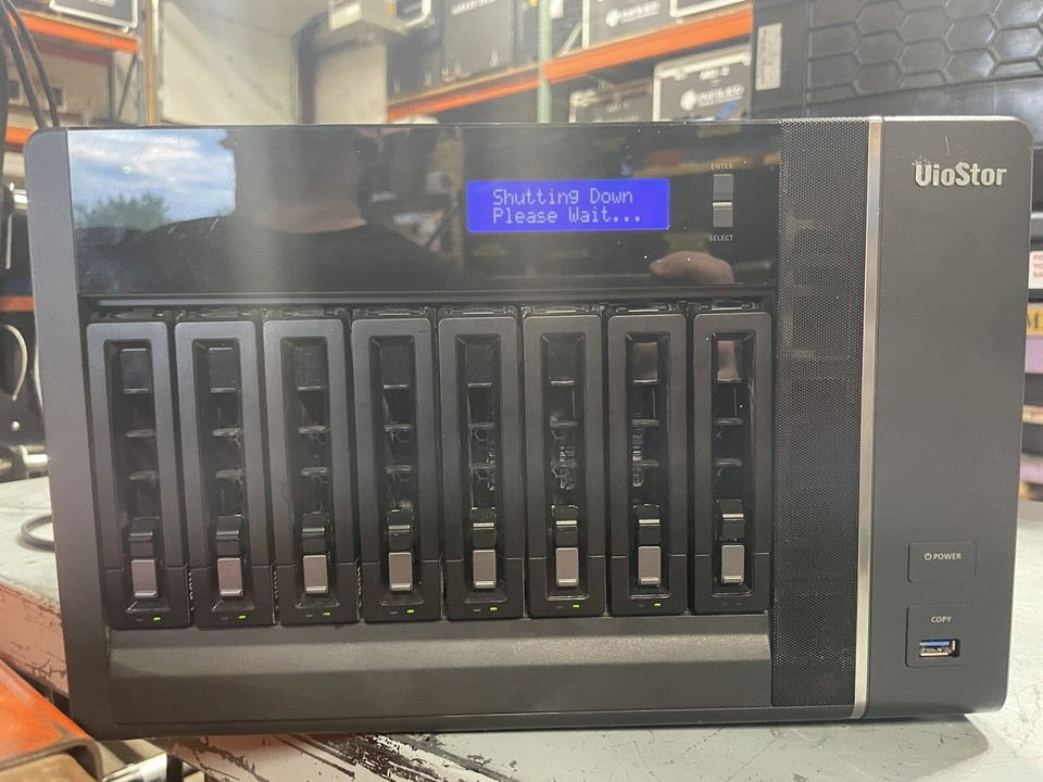 QNAP VioStor VS-8148 Pro+ Network Video Recorder 8-Bay w/ Drives TESTED ...