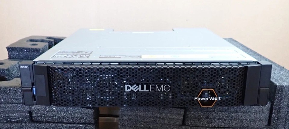 NEW Dell PowerVault ME5024 24x SFF Bay Storage Array 2x 4Port SAS 12G ...
