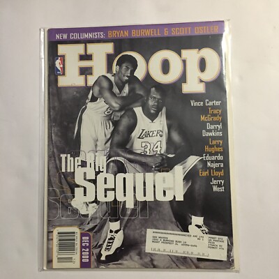 Dec 2000 Hoop Magazine The Big Sequel Ft Shaq & Kobe Bryant | eBay