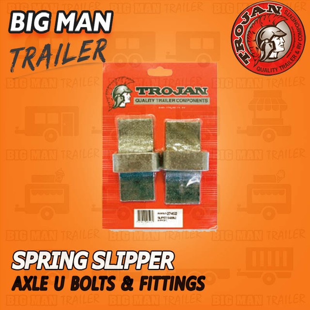 TROJAN SPRING SLIPPER For Springs With Anti Rattle Leaf Trailer 274022 ...