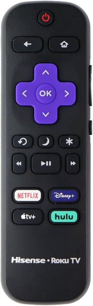 Genuine OEM Hisense Roku TV Remote RC-ALIR Netflix Disney+ AppleTv ...