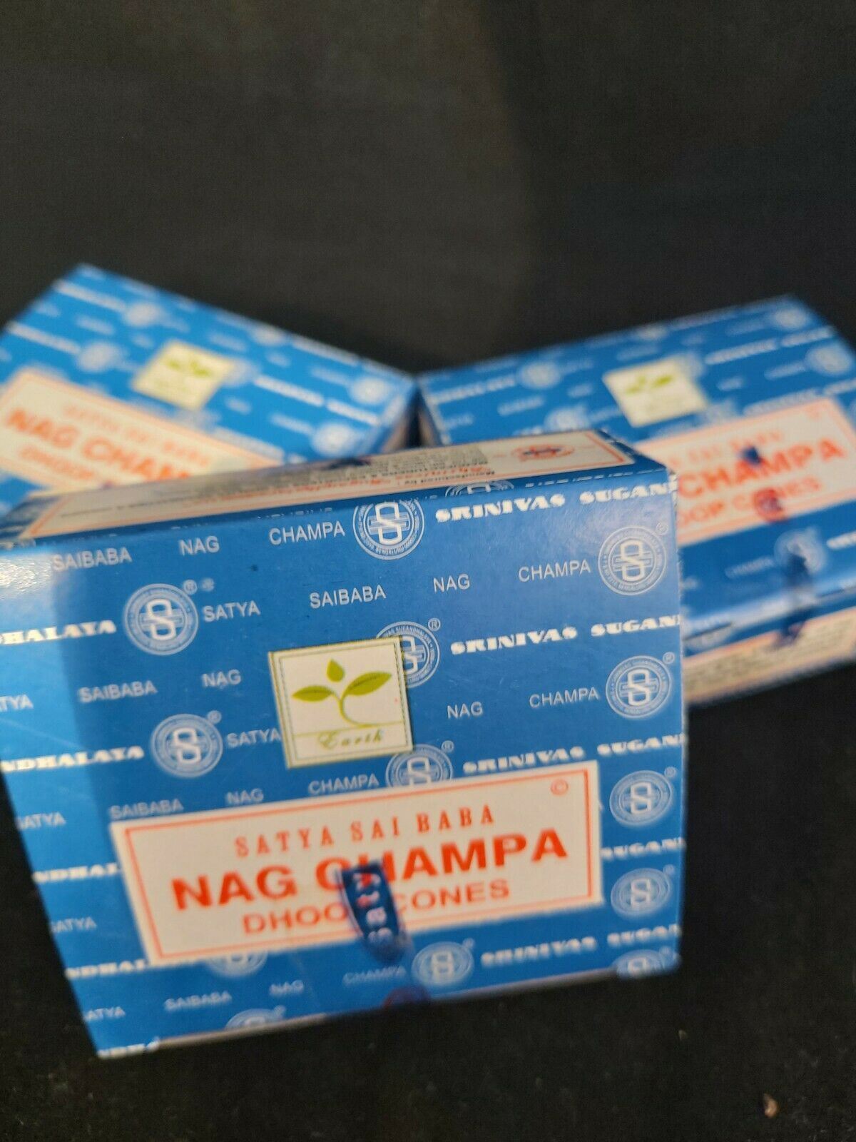 Satya Sai Baba Dhoop Nag Champa Incense Cones 144 cones Packets 12 x 12 ...